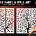 Tree Panels, Wall Panels, Room Decor, Tree Patterns, Laser, CNC, Plasma ...
