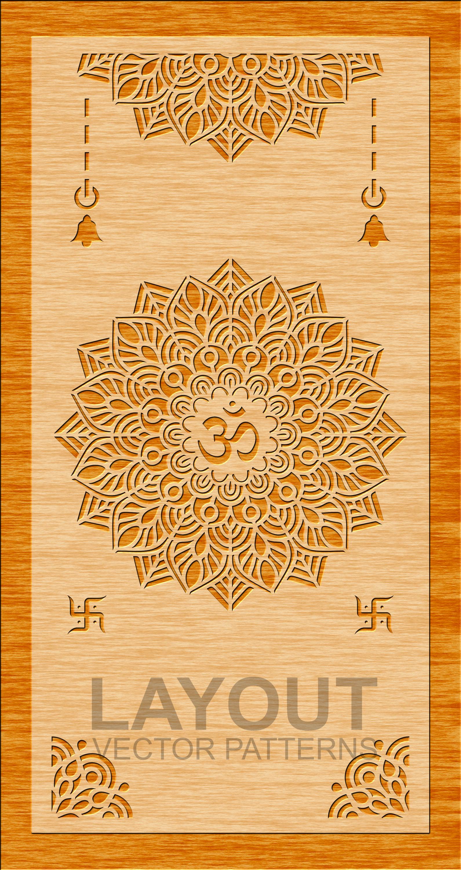 10 Temple Template, Wall Hanging, Partitions, Screen, Stencil, Laser ...