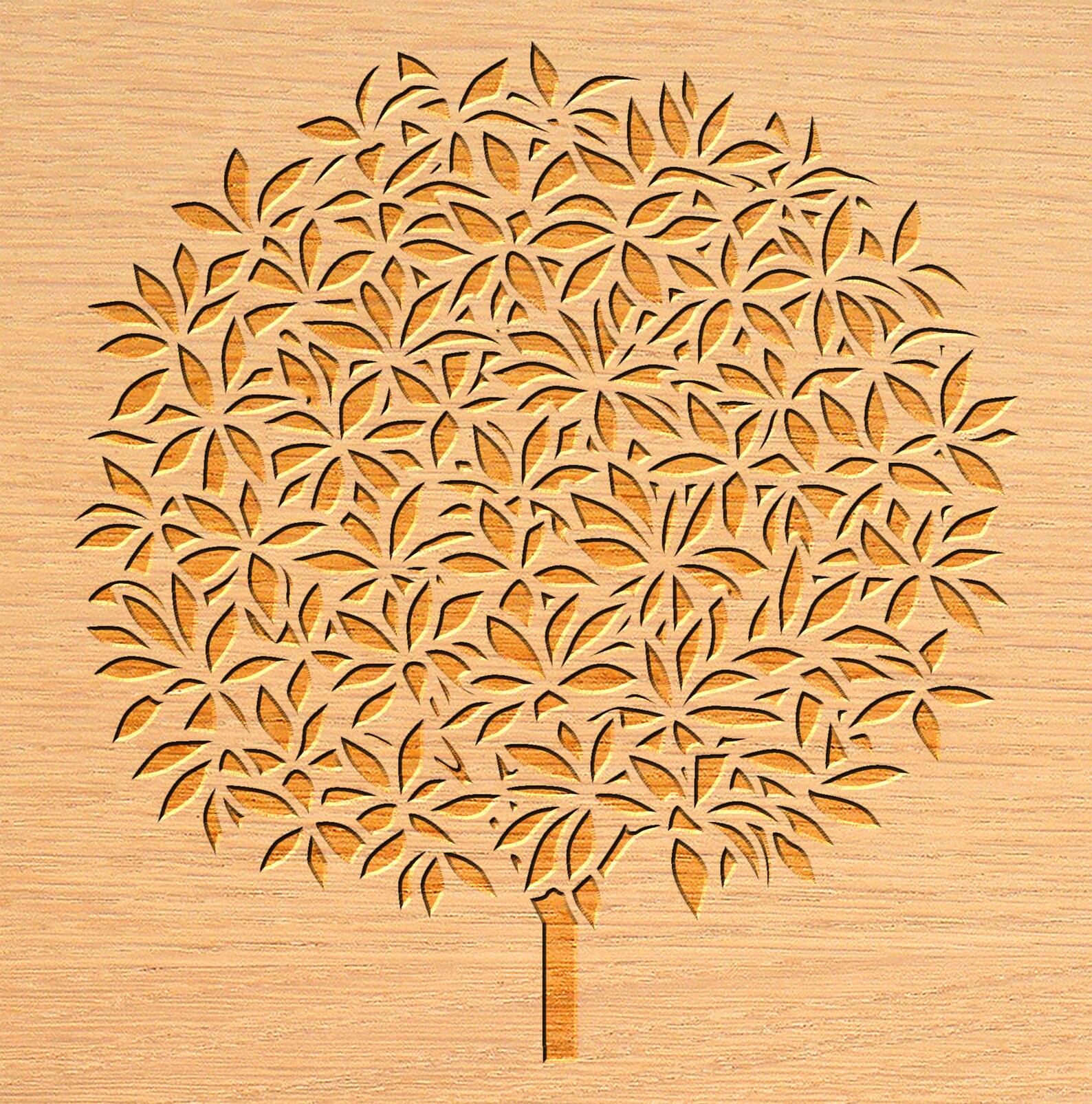 7 Tree Stencil Wall Decal Patterns Laser CNC Router | Etsy