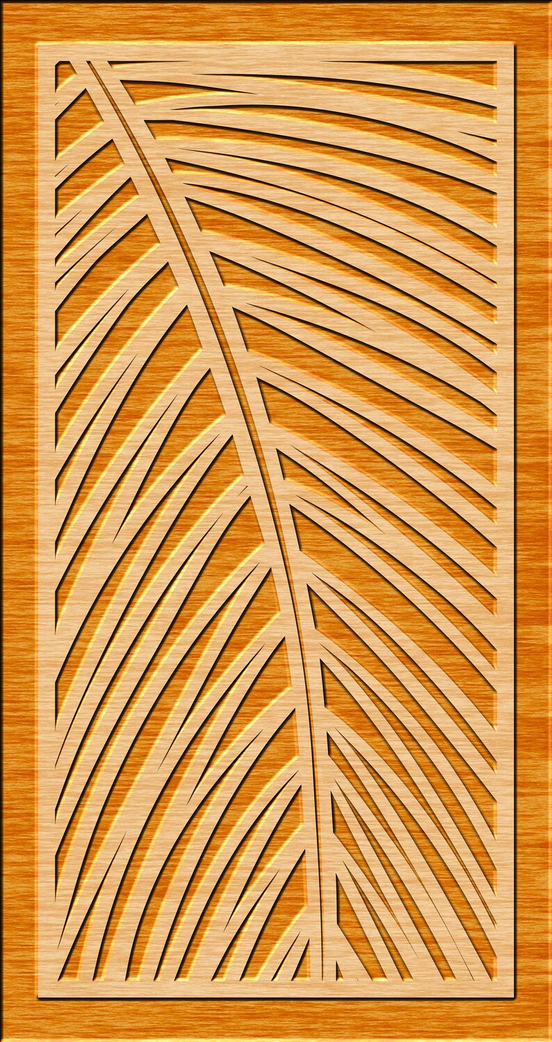 Leaf Panel Pattern Gate Grill Door Room Divider Wall | Etsy