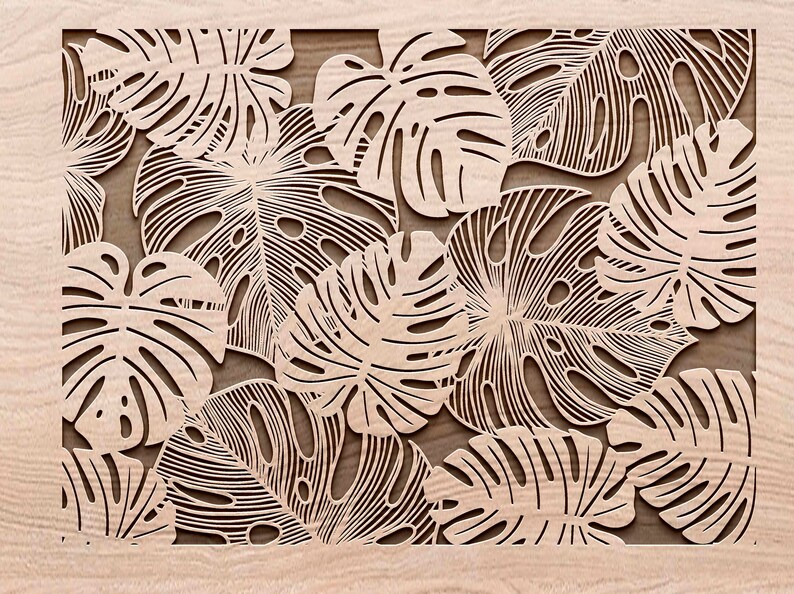 Tropical Leaves Room Divider Partition Screen Metal Wall - Etsy