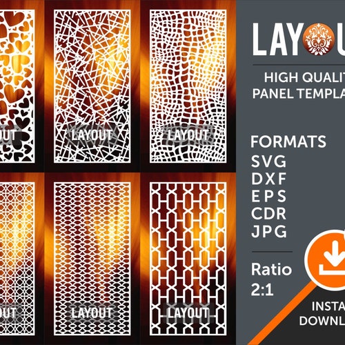 Svg Flower Decorative Wall Panel Screen Partitions Cricut - Etsy