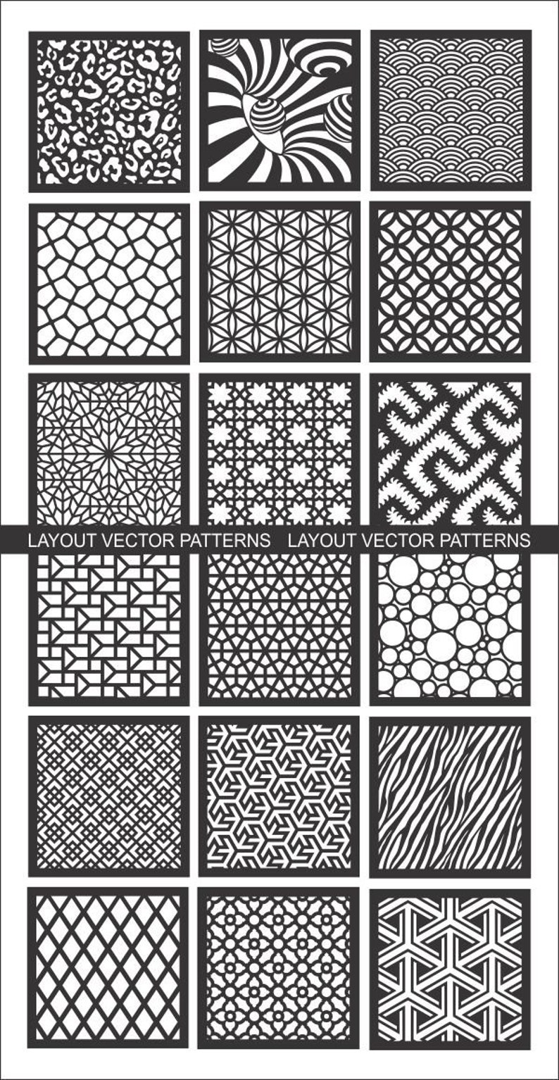 100 Square Panels Decorative Patterns Hanging Room Divider - Etsy