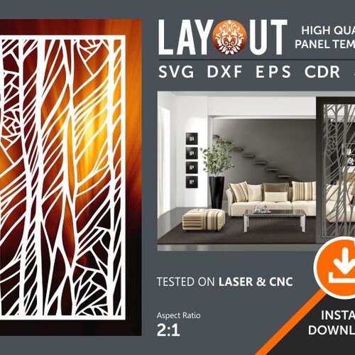 Abstract Room Divider Panel Screen Partitions Wall Hanging - Etsy