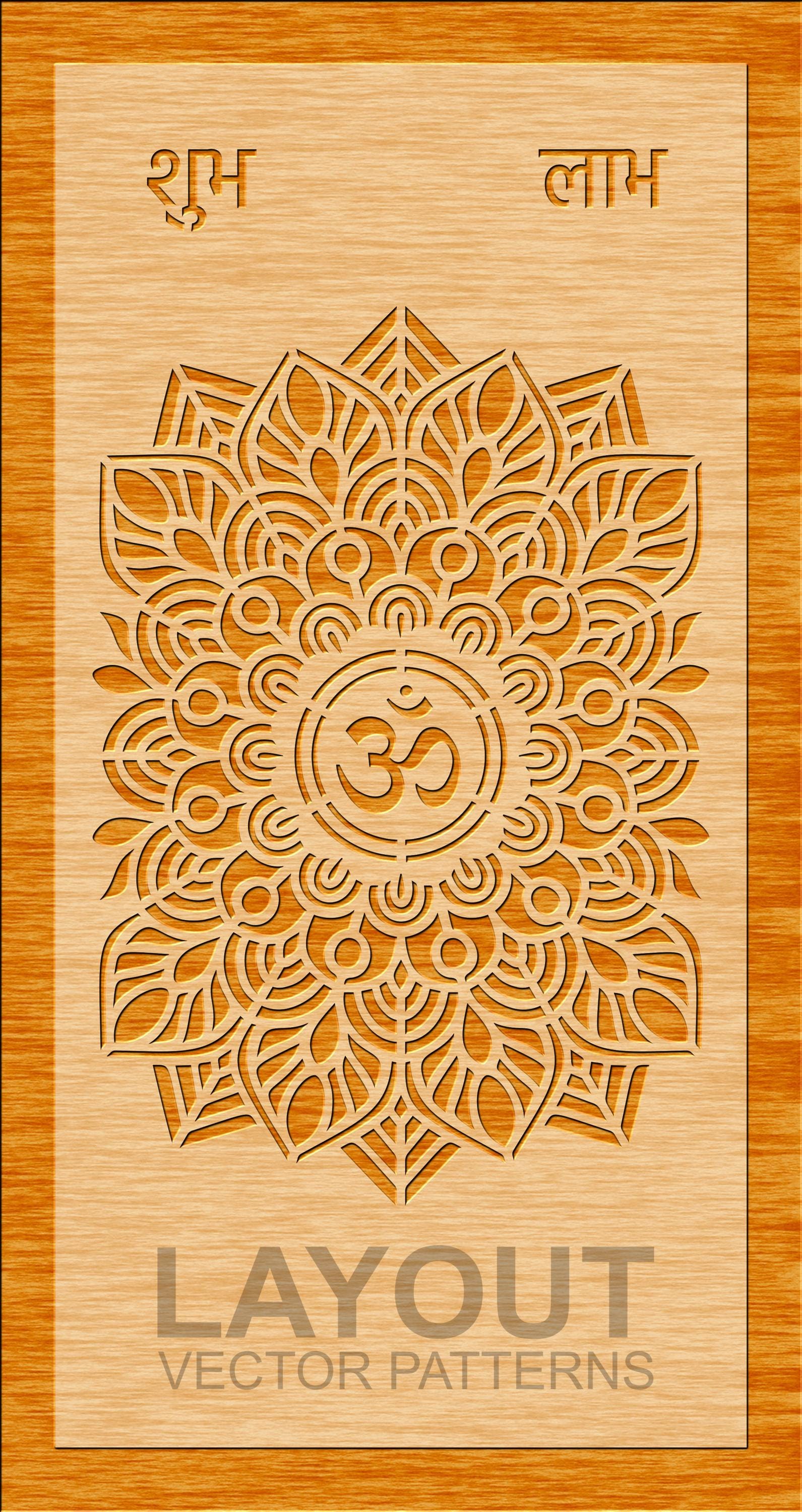 10 Temple Template, Wall Hanging, Partitions, Screen, Stencil, Laser ...
