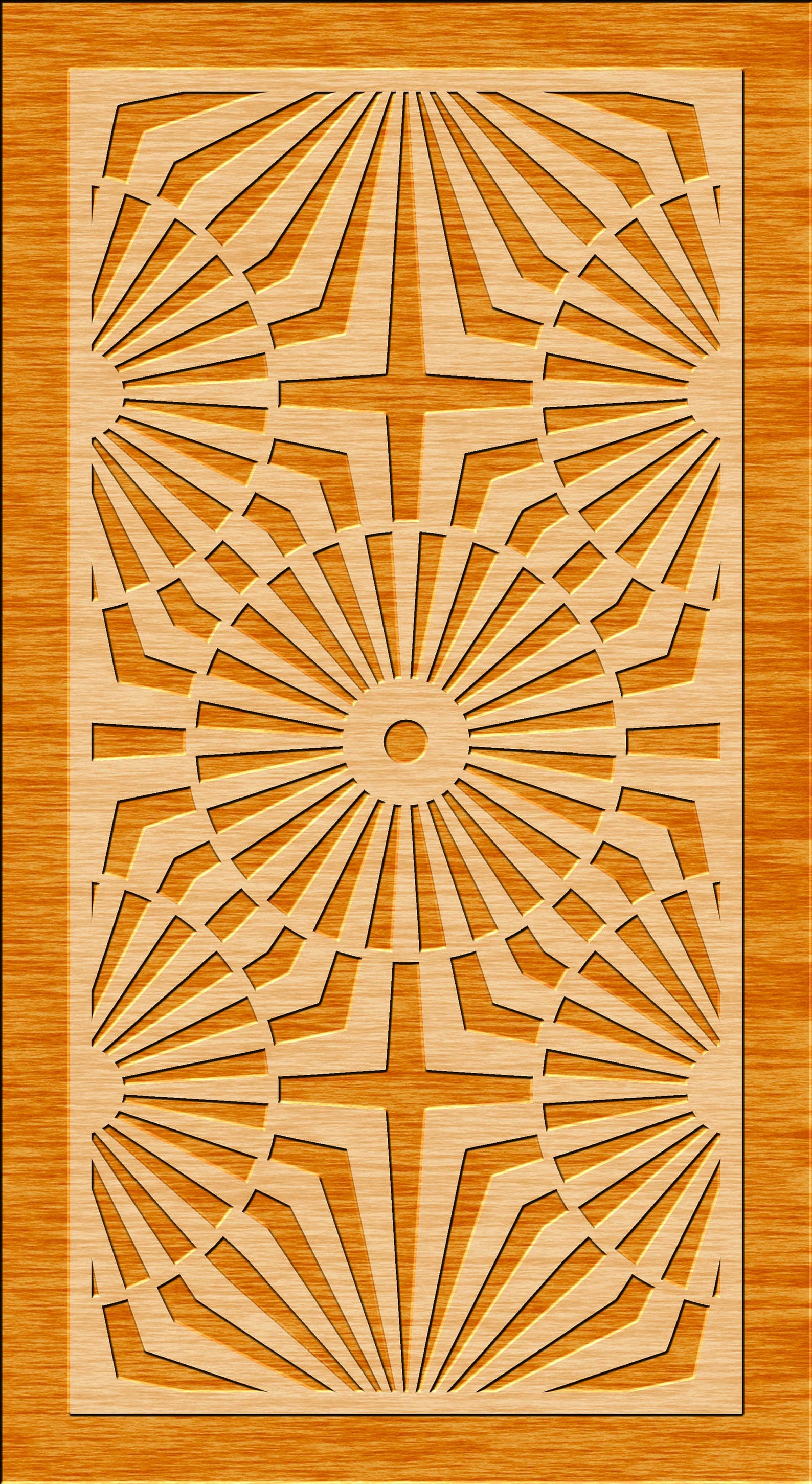 Optical Illusion Room Divider, Decorative Panel, Wall Hanging, Stencil ...