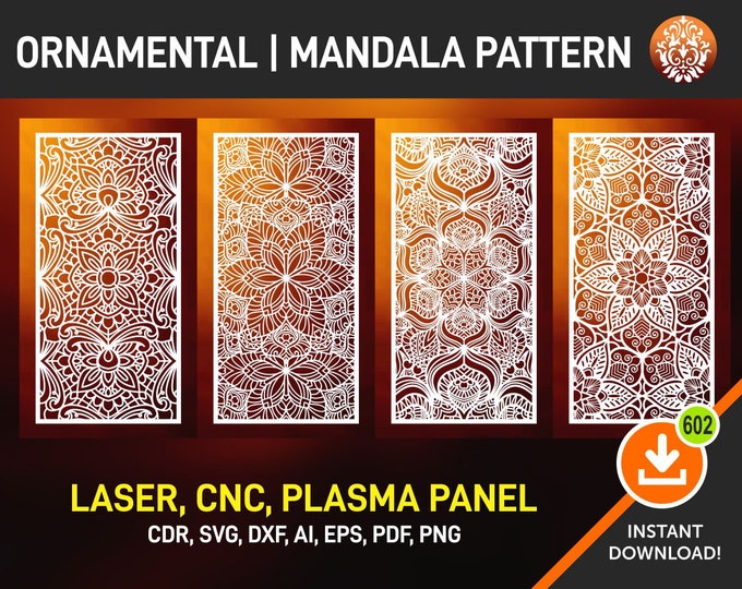 Ornamental, Mandala Gate, Grill, Door, Room Divider, Laser, CNC, Plasma ...