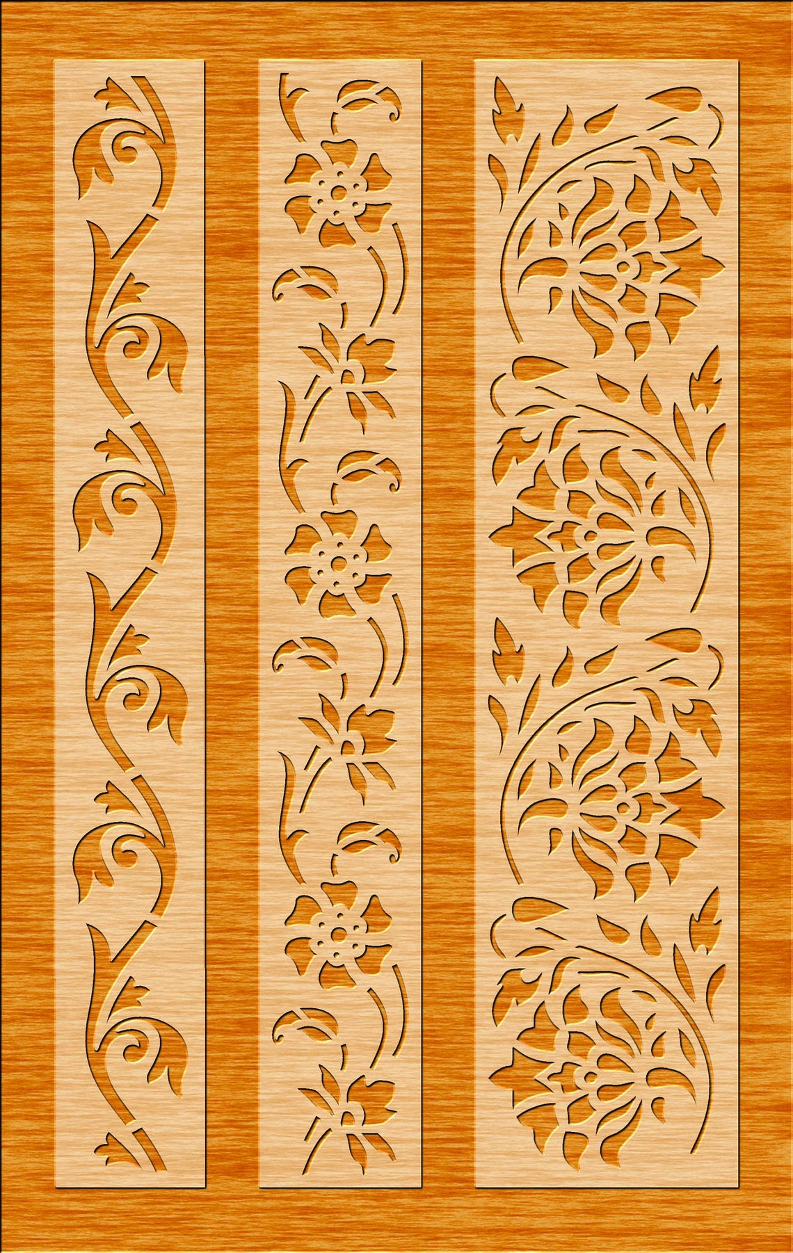6 diseños de bordes / Bordes de ajuste de encaje / Límite / | Etsy