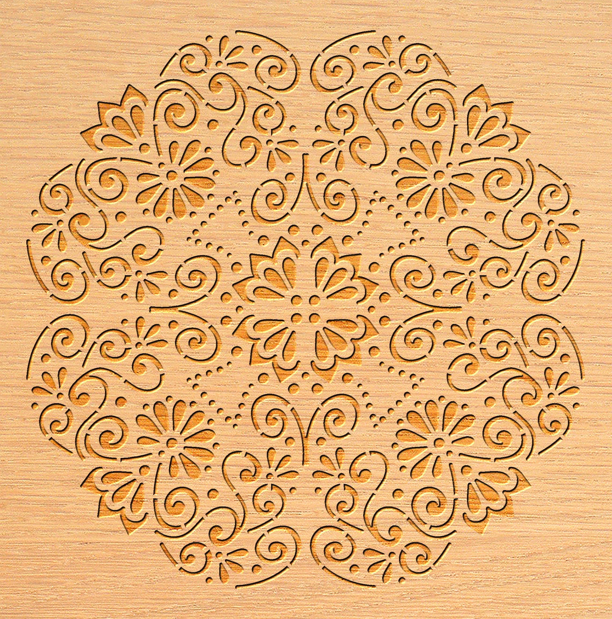 12 Mandala Decorative Panel Stencil Wall Hanging Room | Etsy