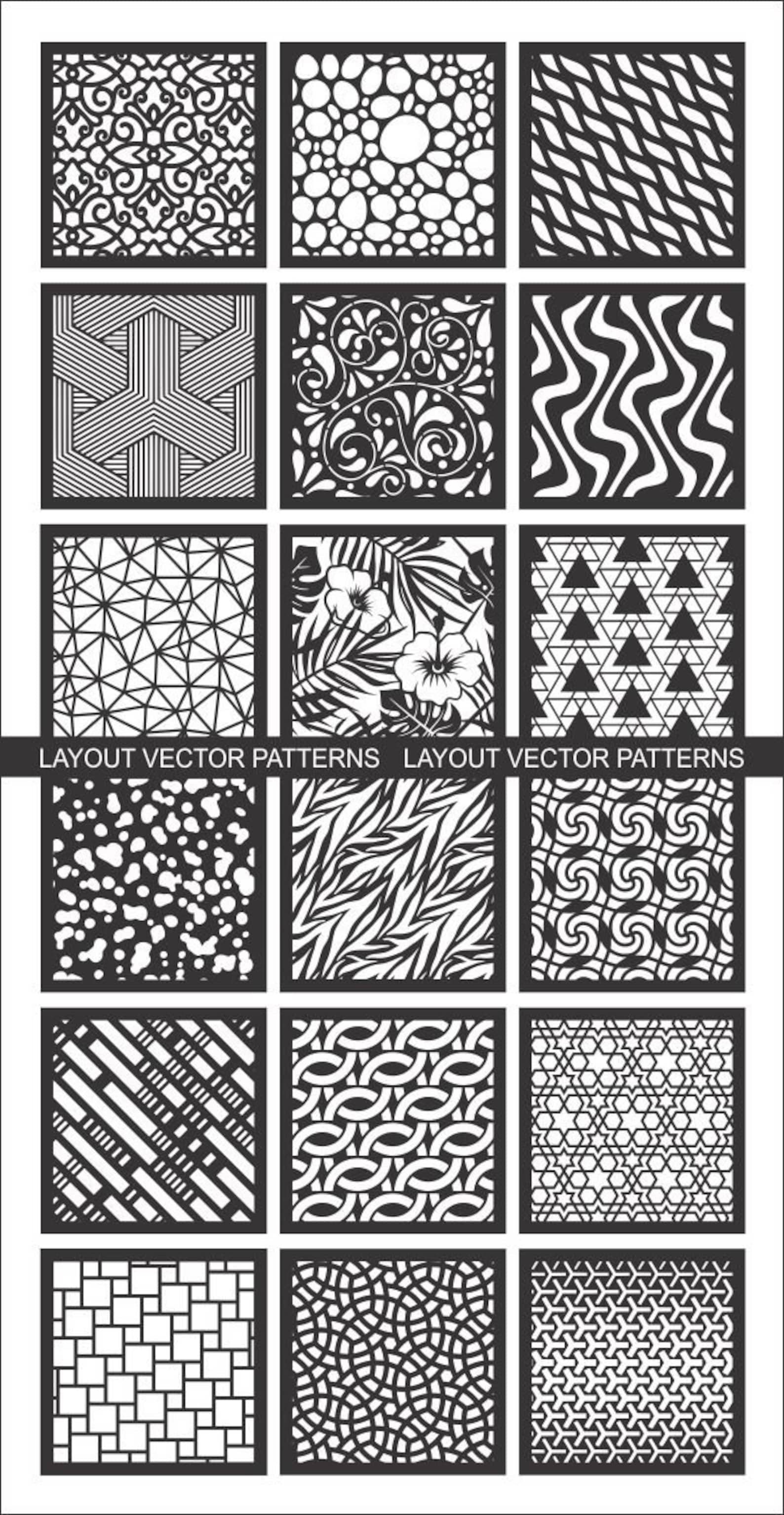 100 Square Panels Decorative Patterns Hanging Room Divider - Etsy