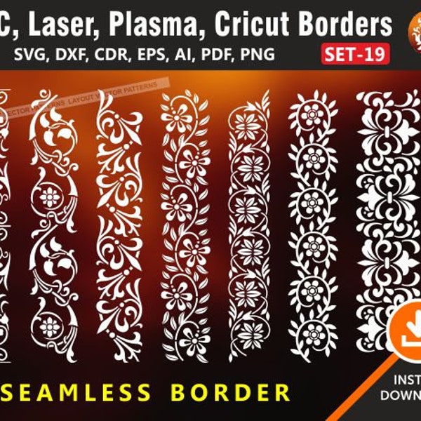 Cnc Border Designs - Etsy