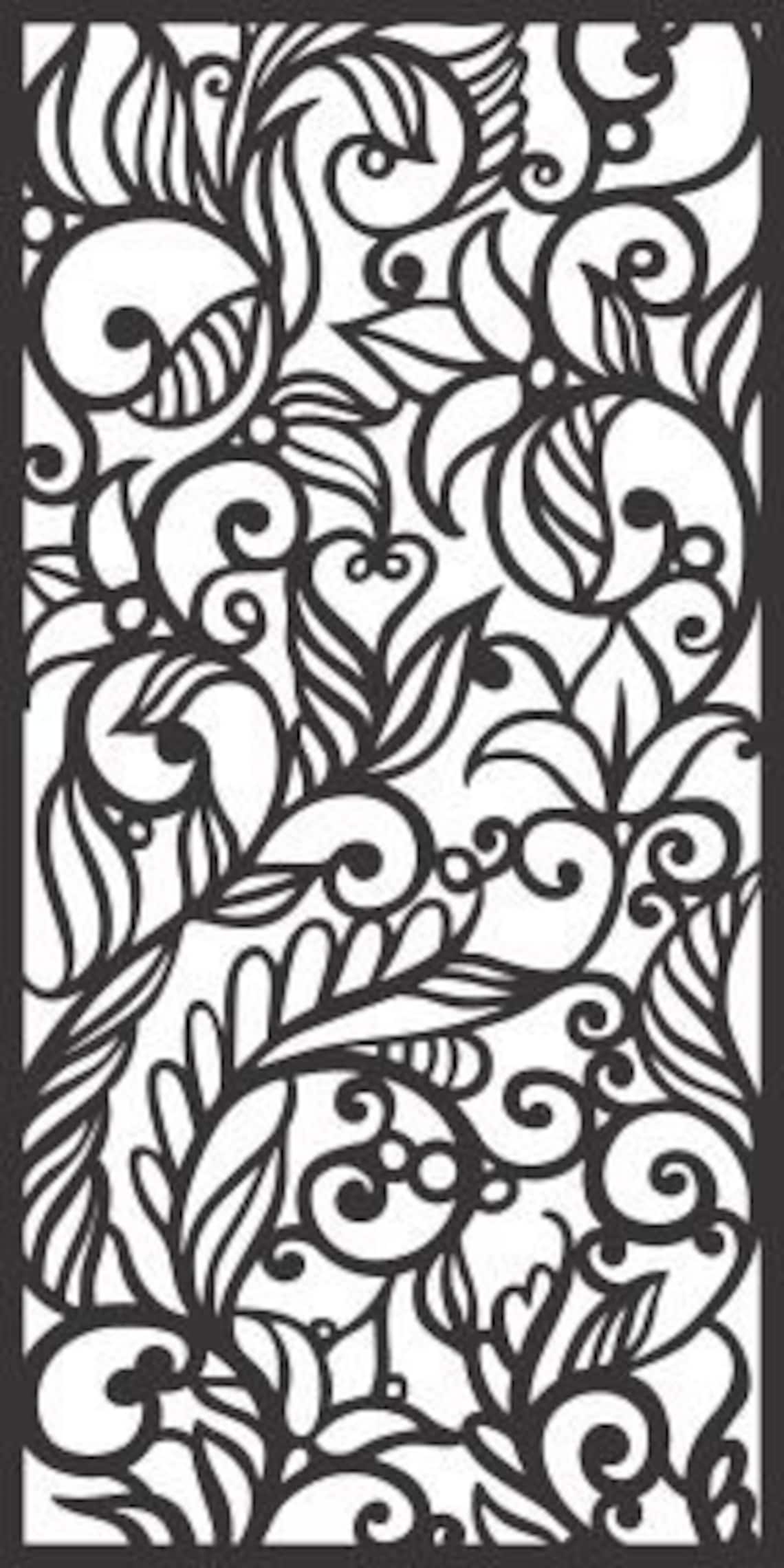 Floral Room Divider Decorative Panel Wall Hanging Privacy | Etsy