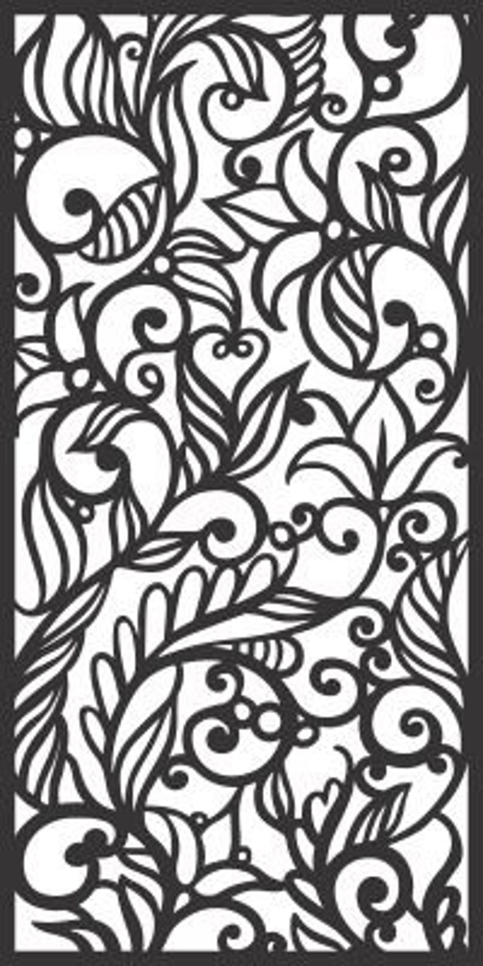 Floral Room Divider, Decorative Panel, Wall Hanging, Privacy Screen ...