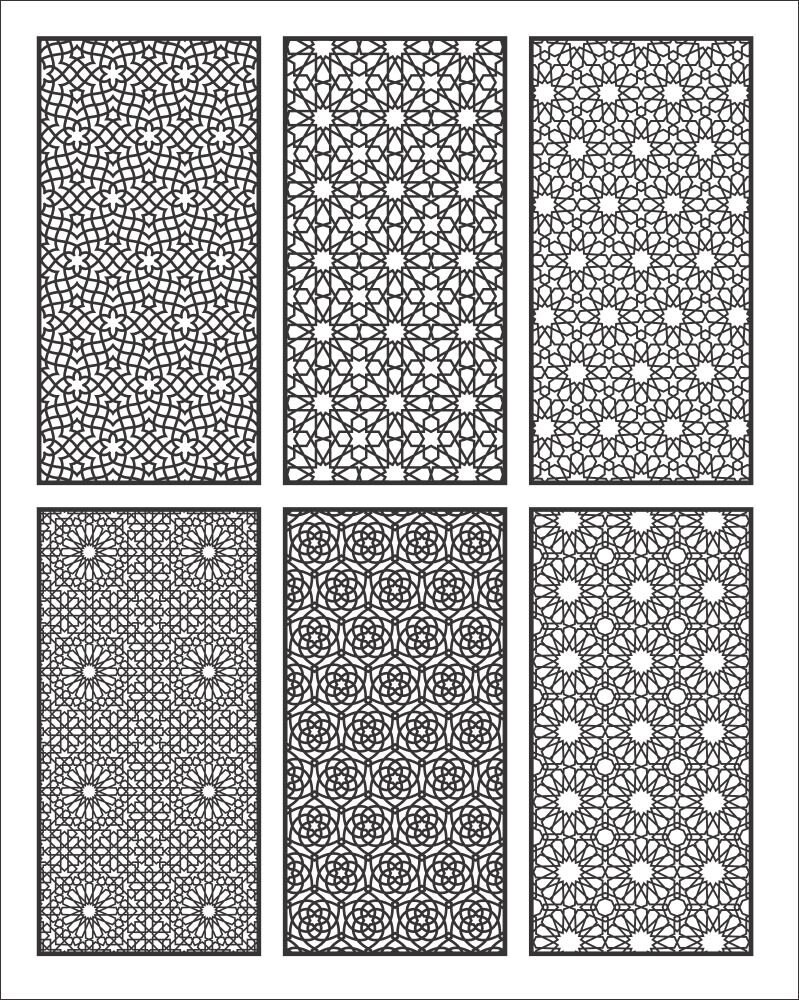 6 Arabic Room Divider Set 8 Privacy Screen Decorative - Etsy