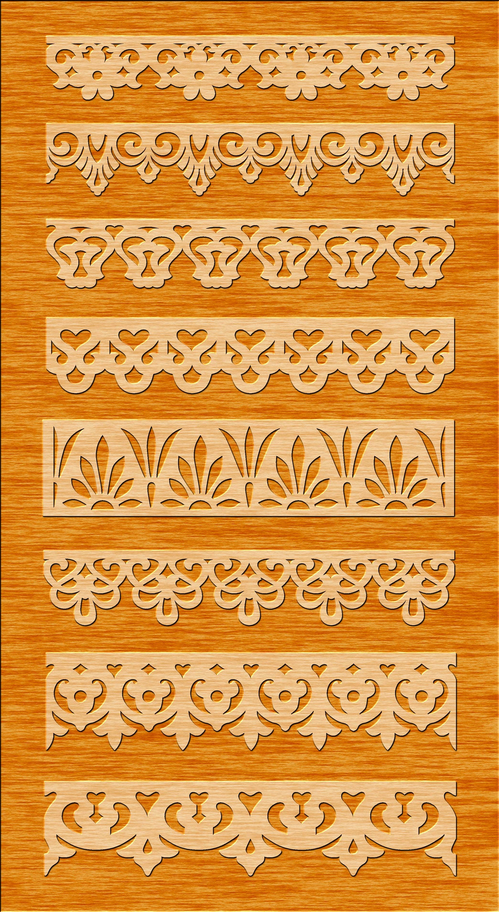 8 Traditional Border Designs Lace Trim Borders Boundary | Etsy