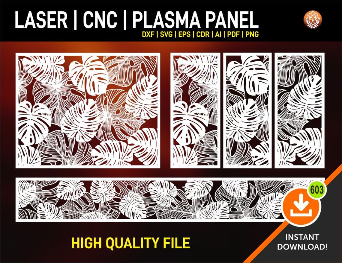 Tropical Leaves Room Divider Partition Screen Metal Wall - Etsy