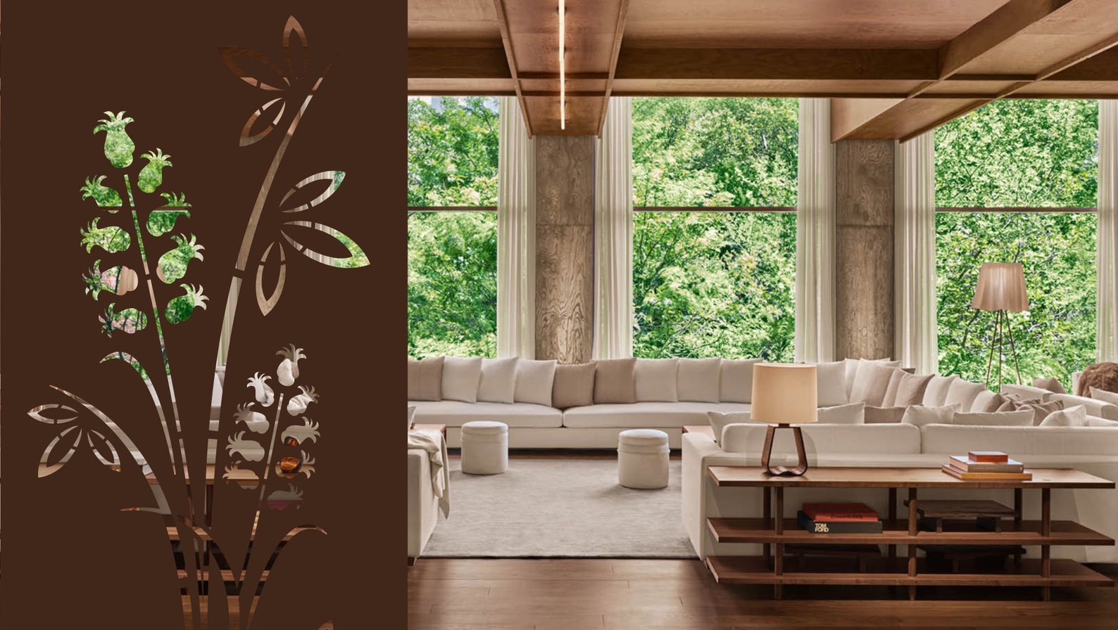 12 Leaf Decorative Panels Room Divider Privacy Screen - Etsy Canada