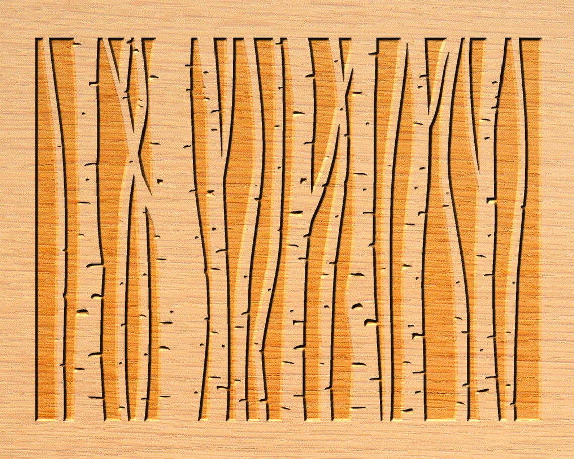 Birch Tree Panels, Wall Panels, Room Decor, Tree Patterns, Laser, CNC ...