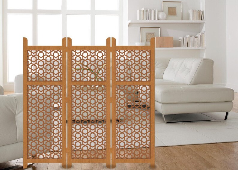 6 Geometric Pattern Set 2 Decorative Panel Privacy Screen - Etsy