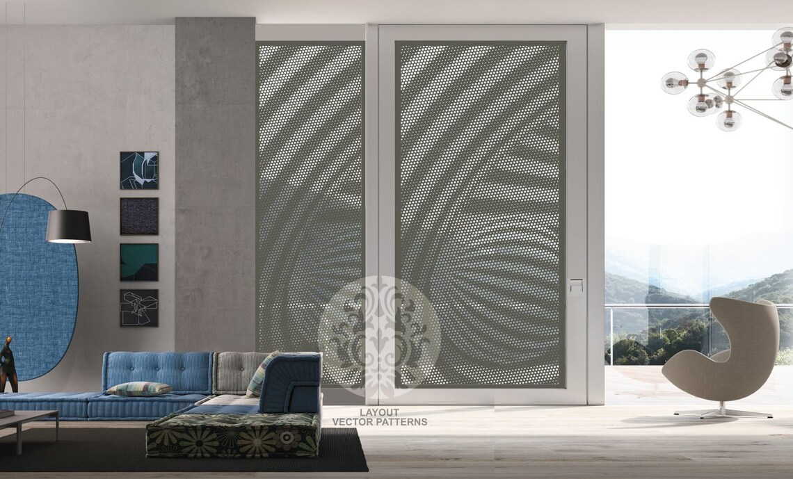 Perforated Dot Pattern Optical Illusion Privacy Screen - Etsy