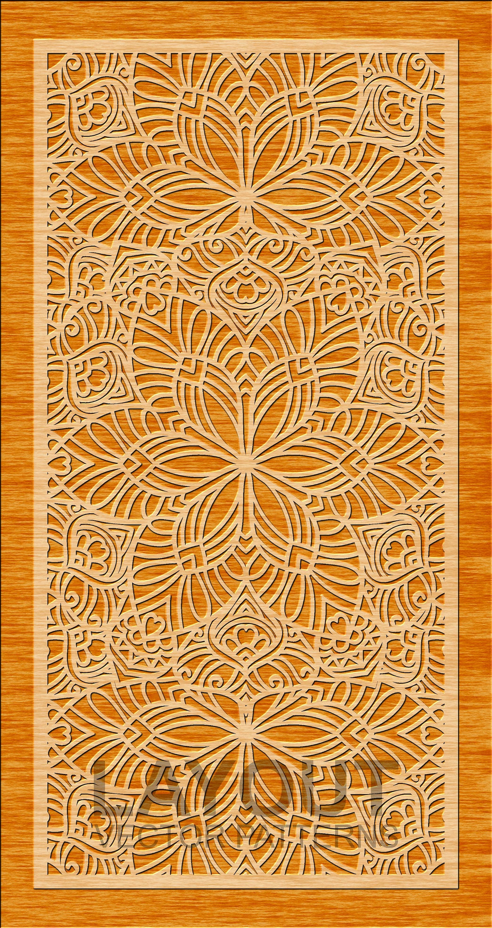 Ornamental Mandala Gate Grill Door Room Divider Laser - Etsy