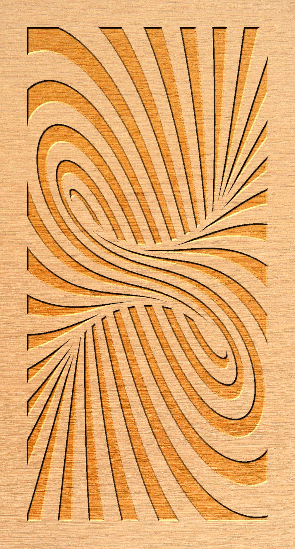 Optical Illusion Room Divider, Decorative Panel, Wall Hanging, Stencil ...