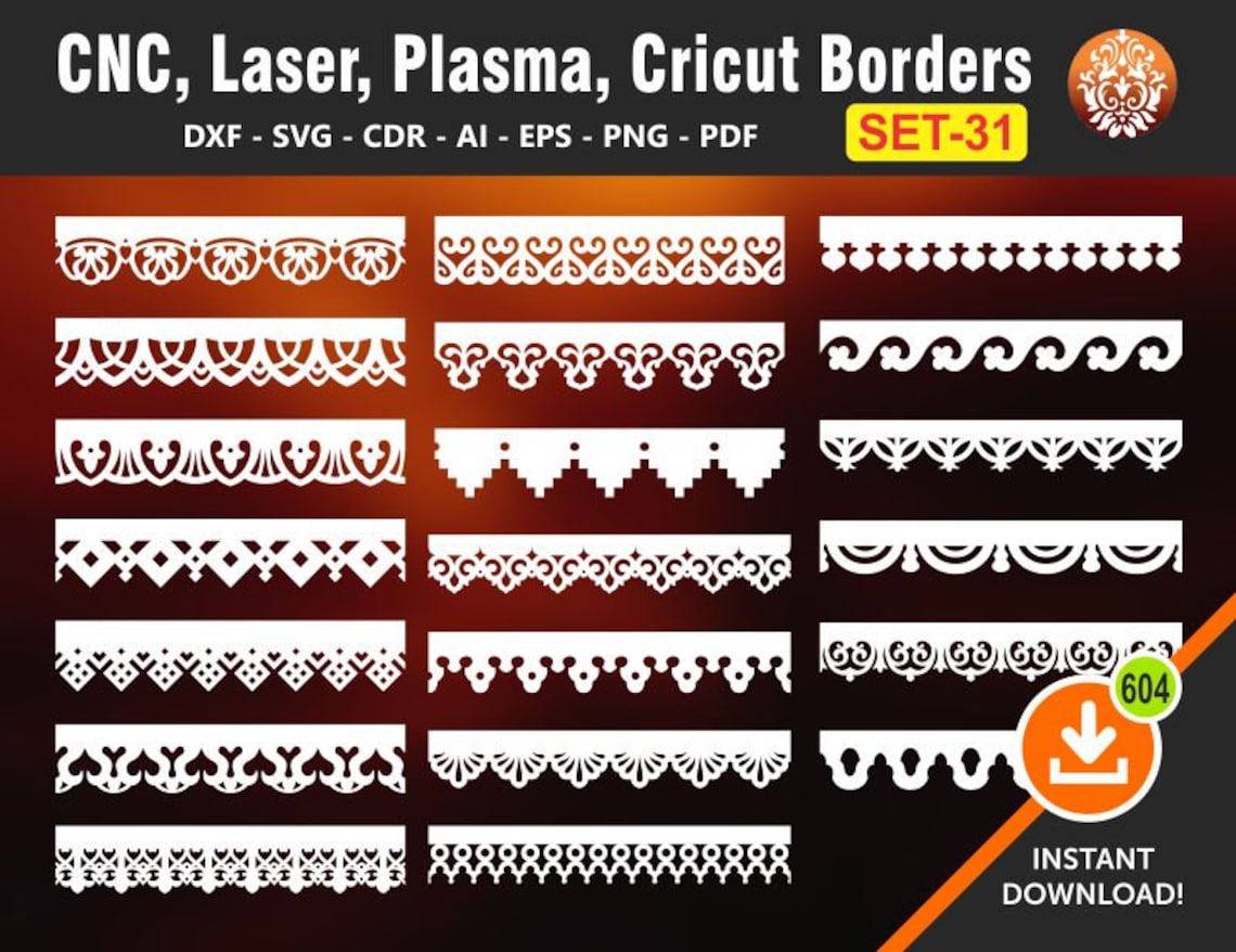 20 Seamless Border Designs | Wall Decor, Curtain Pelmets | Boundary ...