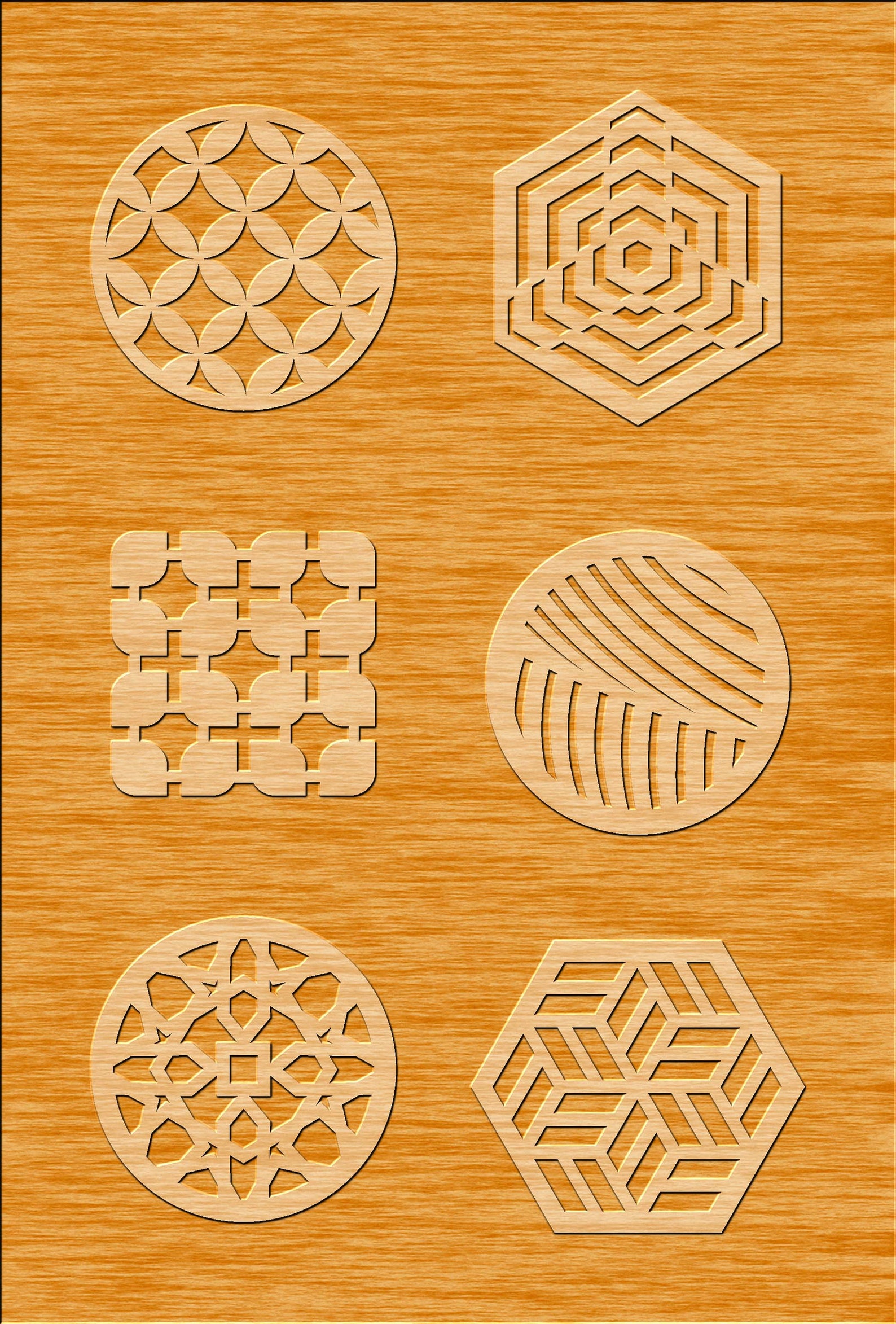 30 Coaster Set Different Shapes High Quality Laser Plasma - Etsy