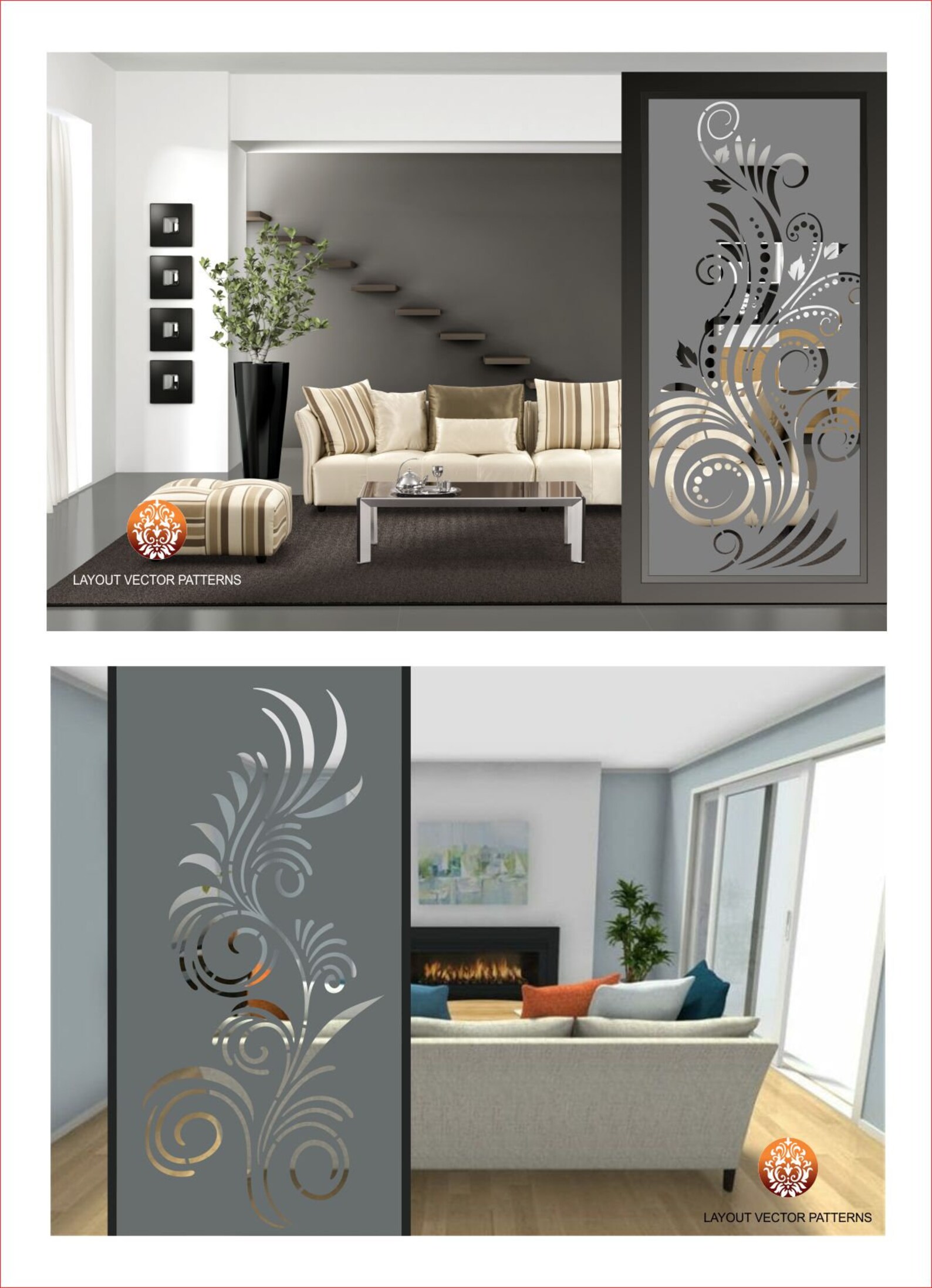 6 Floral Decorative Panels Room Divider Privacy Screen - Etsy