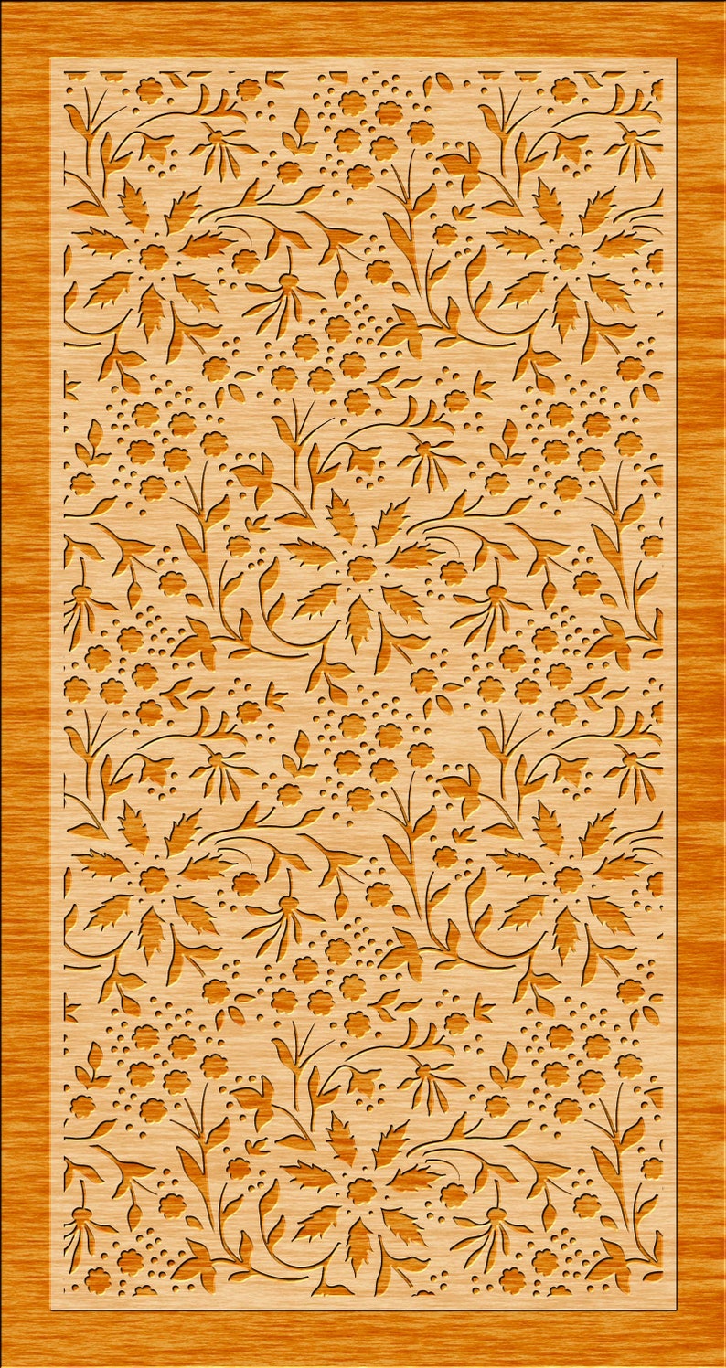 Floral Room Divider Panel Screen Partitions Wall Hanging - Etsy