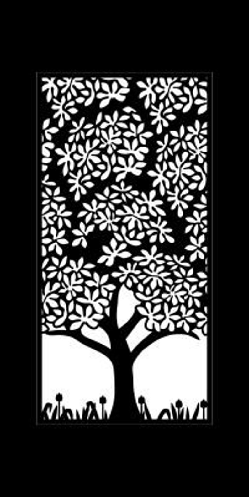5 Tree Panels, Roon Divider, Wall Panels, Room Decor, Privacy Screen ...