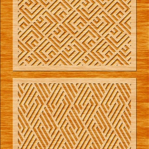 6 Geometric Pattern, Set #3 Decorative Panel, Privacy Screen, Stencil ...