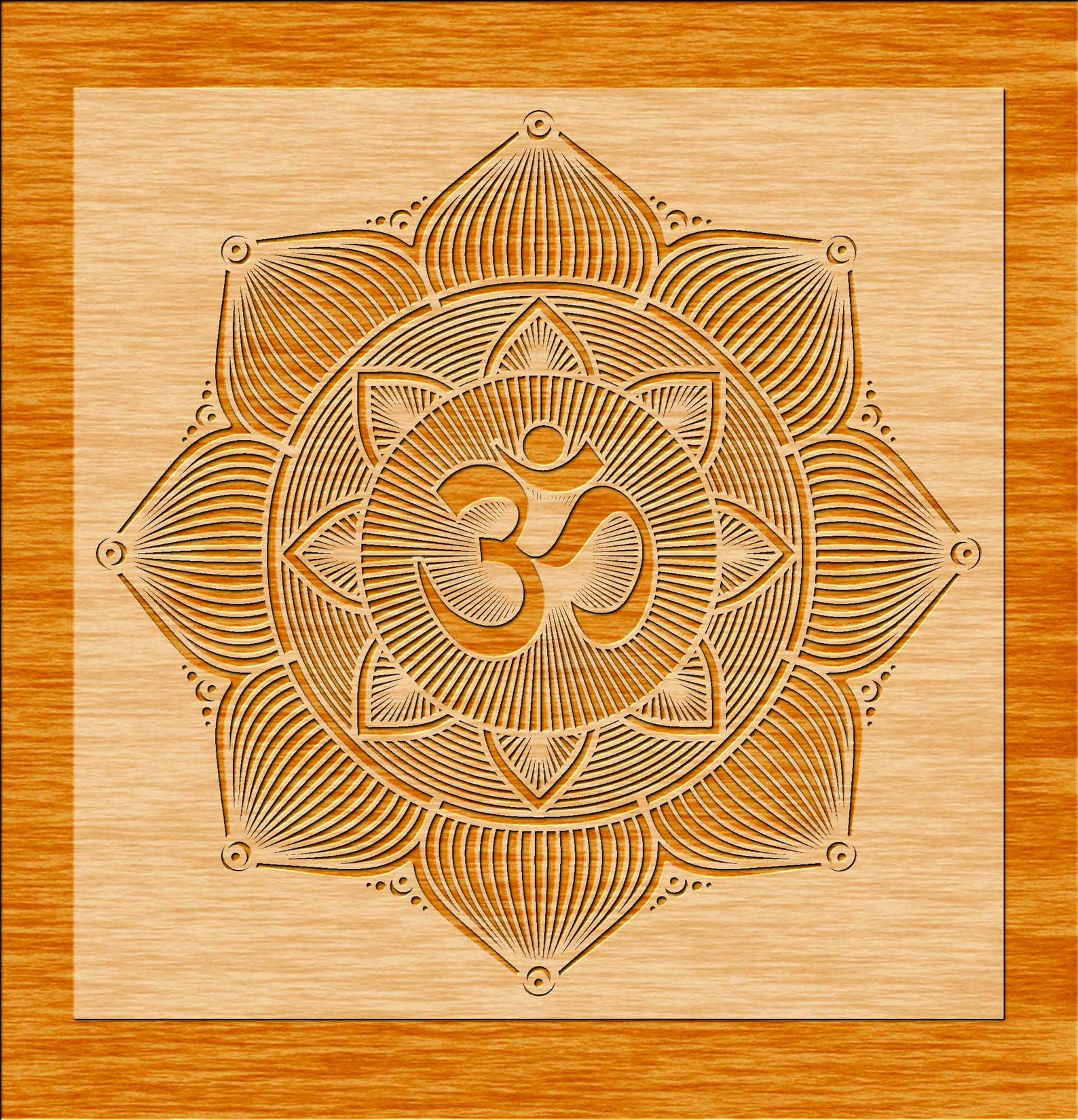 Temple OM Mandala Panel, Parition Screen, Wall Decor, Wall Hanging ...