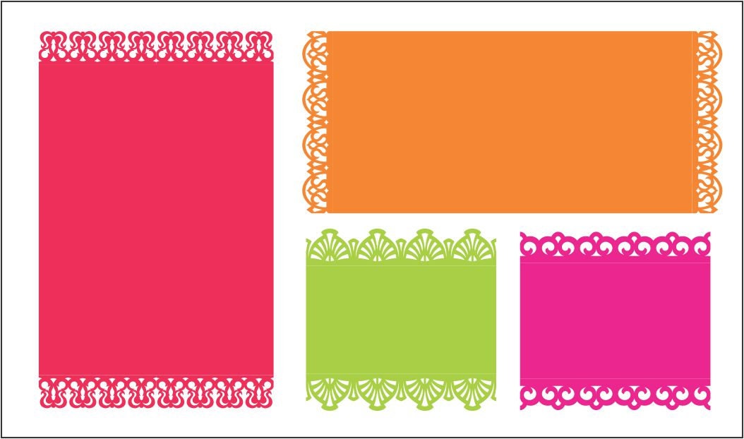 8 Seamless Border Designs Wall Panels & Stencil Craft | Etsy