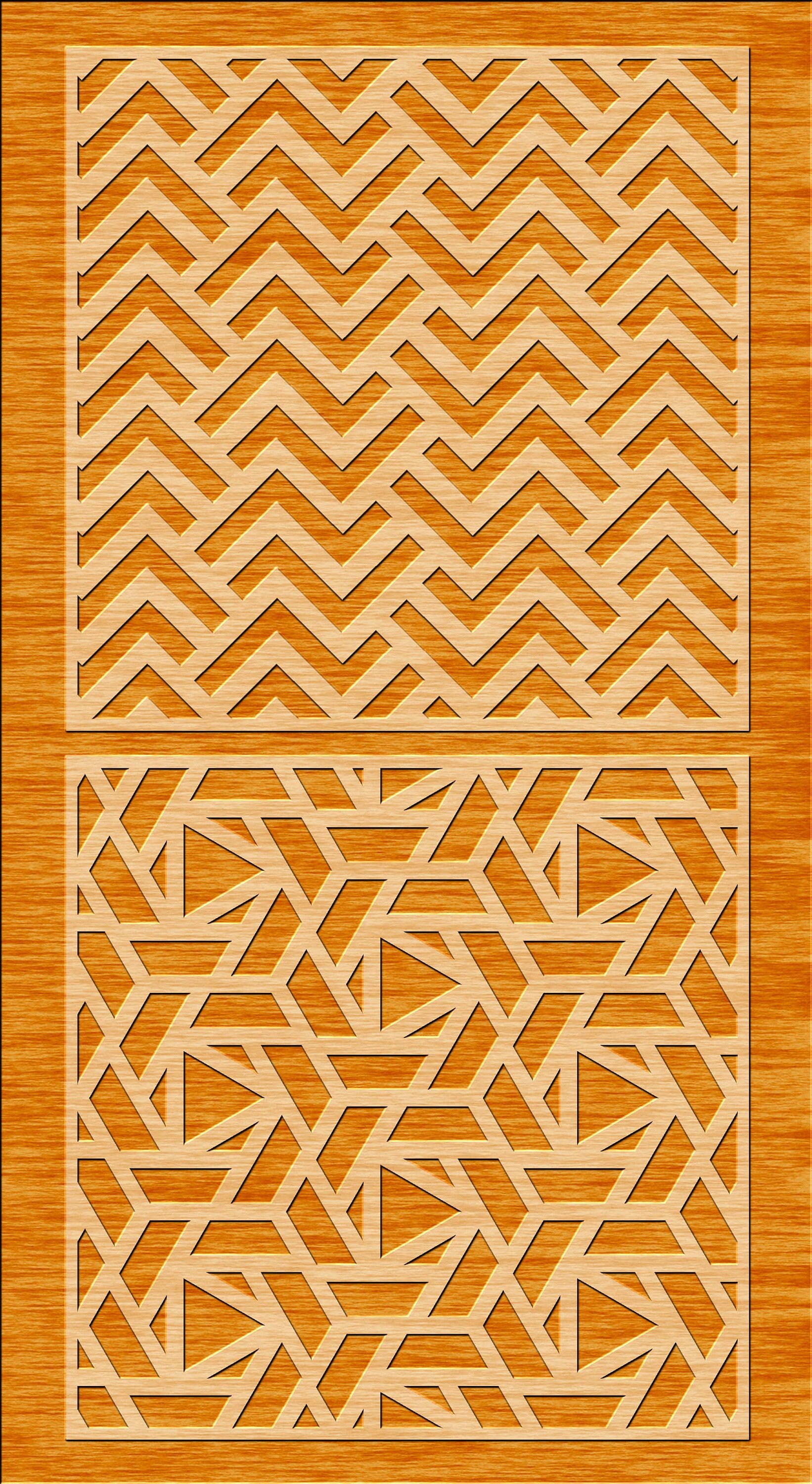 6 Geometric Pattern set 2 Decorative Panel Privacy screen | Etsy