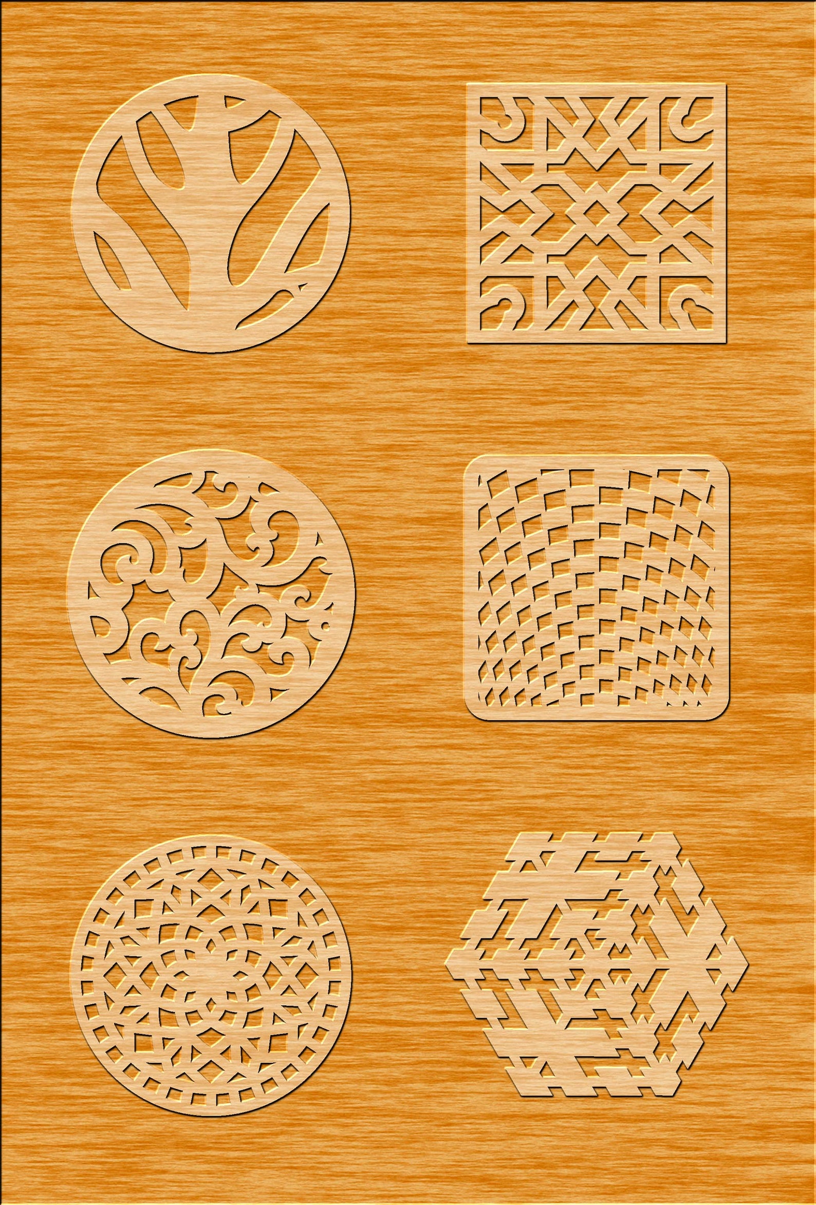 30 Coaster Set Different Shapes High Quality Laser Plasma - Etsy