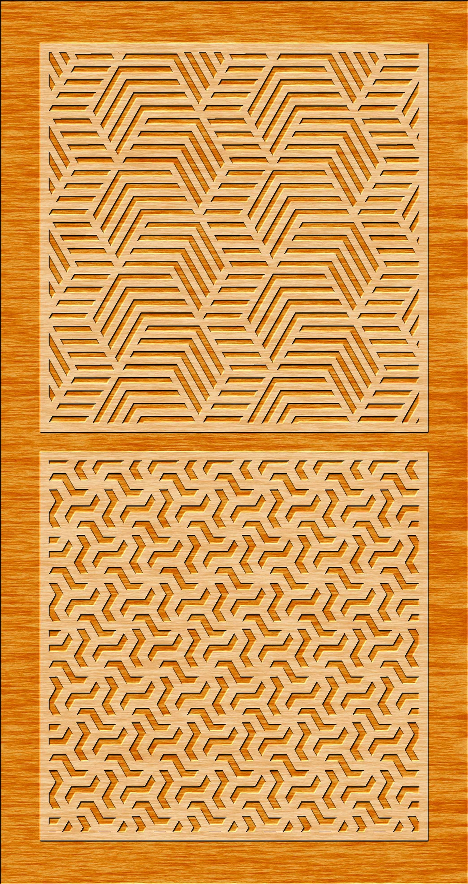 6 Geometric Pattern Set 4 Decorative Panel Privacy Screen - Etsy