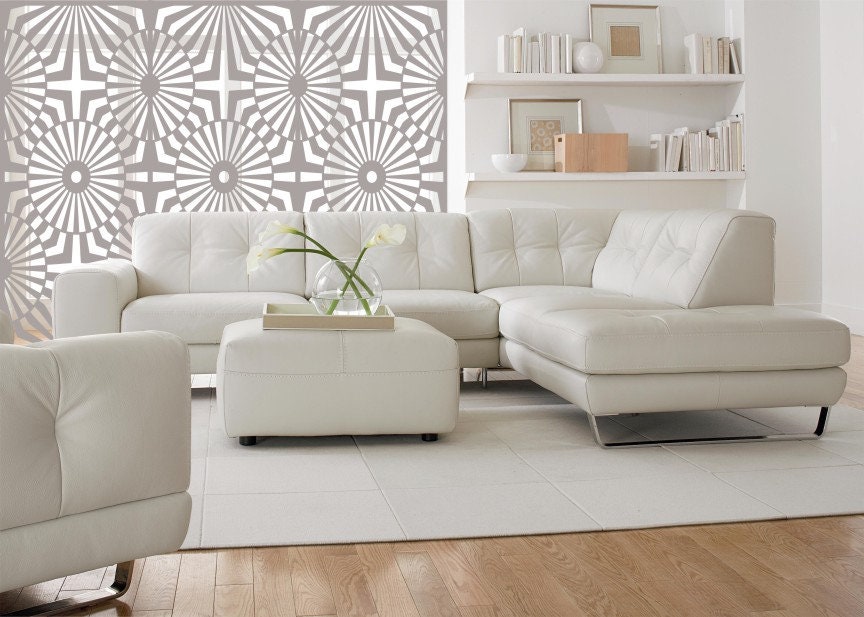 Optical Illusion Room Divider, Decorative Panel, Wall Hanging, Stencil ...