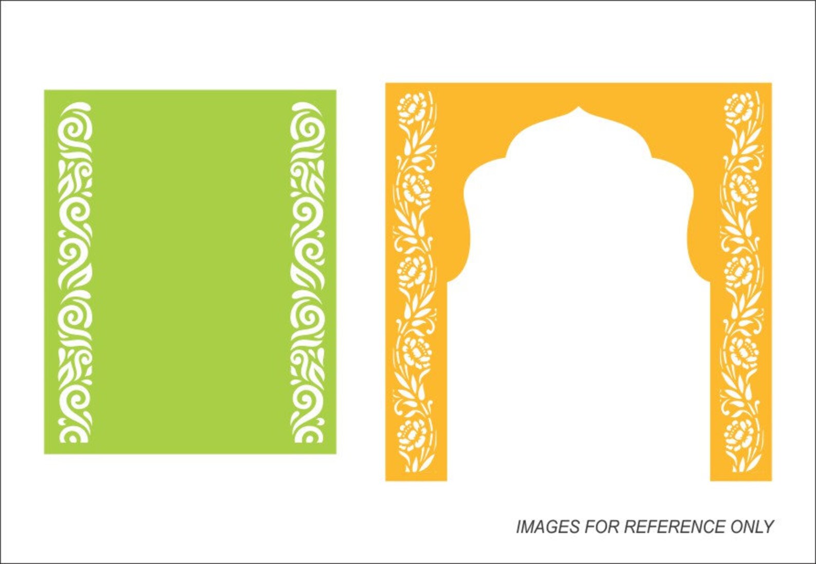 6 Seamless Border Designs Wall Decor Panel & Stencil - Etsy