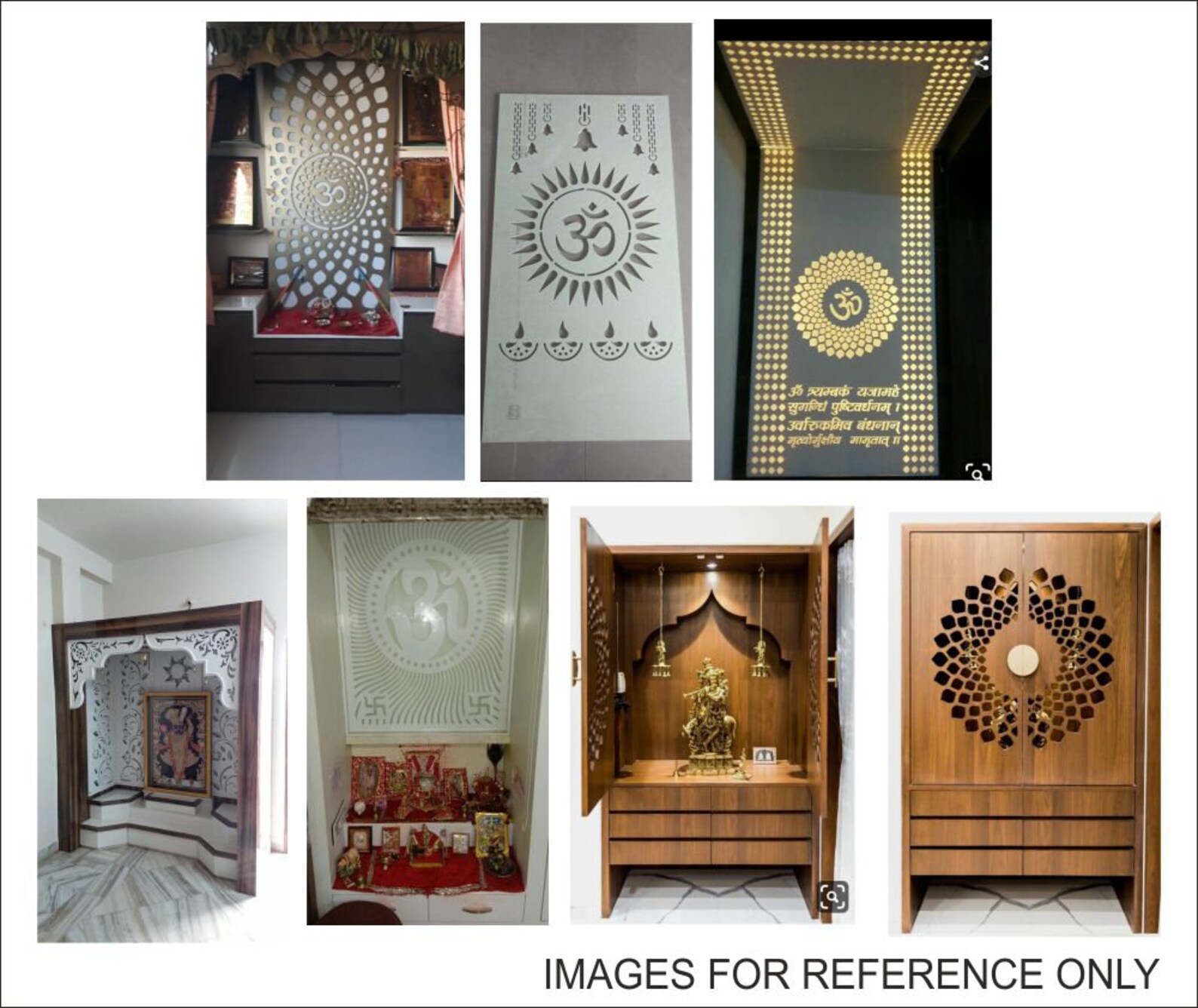 Buy 11 Temple Template, Wall Hanging, Partitions, Screen, Stencil ...