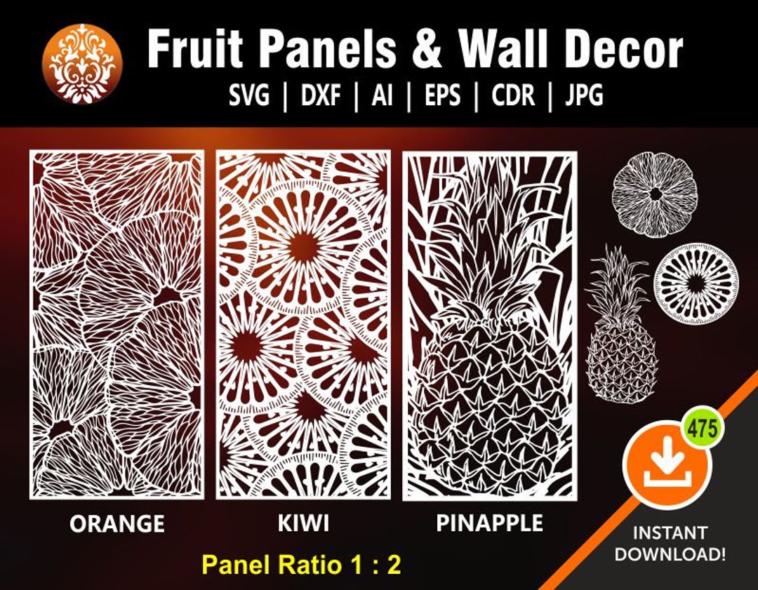 Fruit Texture Panel, Gate, Grill, Door, Room Divider, Screen, Wall ...