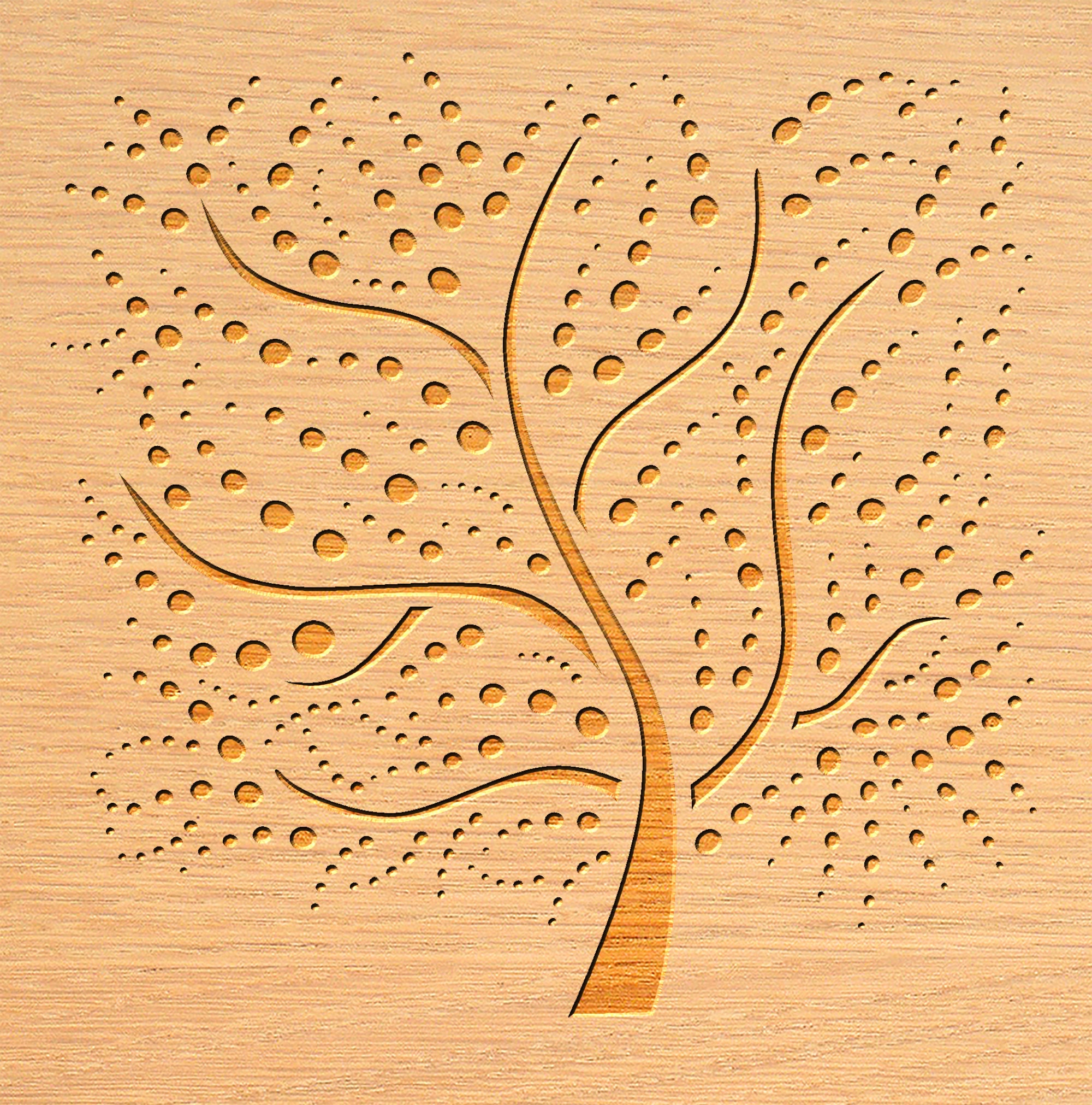 7 Tree Stencil Wall Decal Patterns Laser CNC Router | Etsy