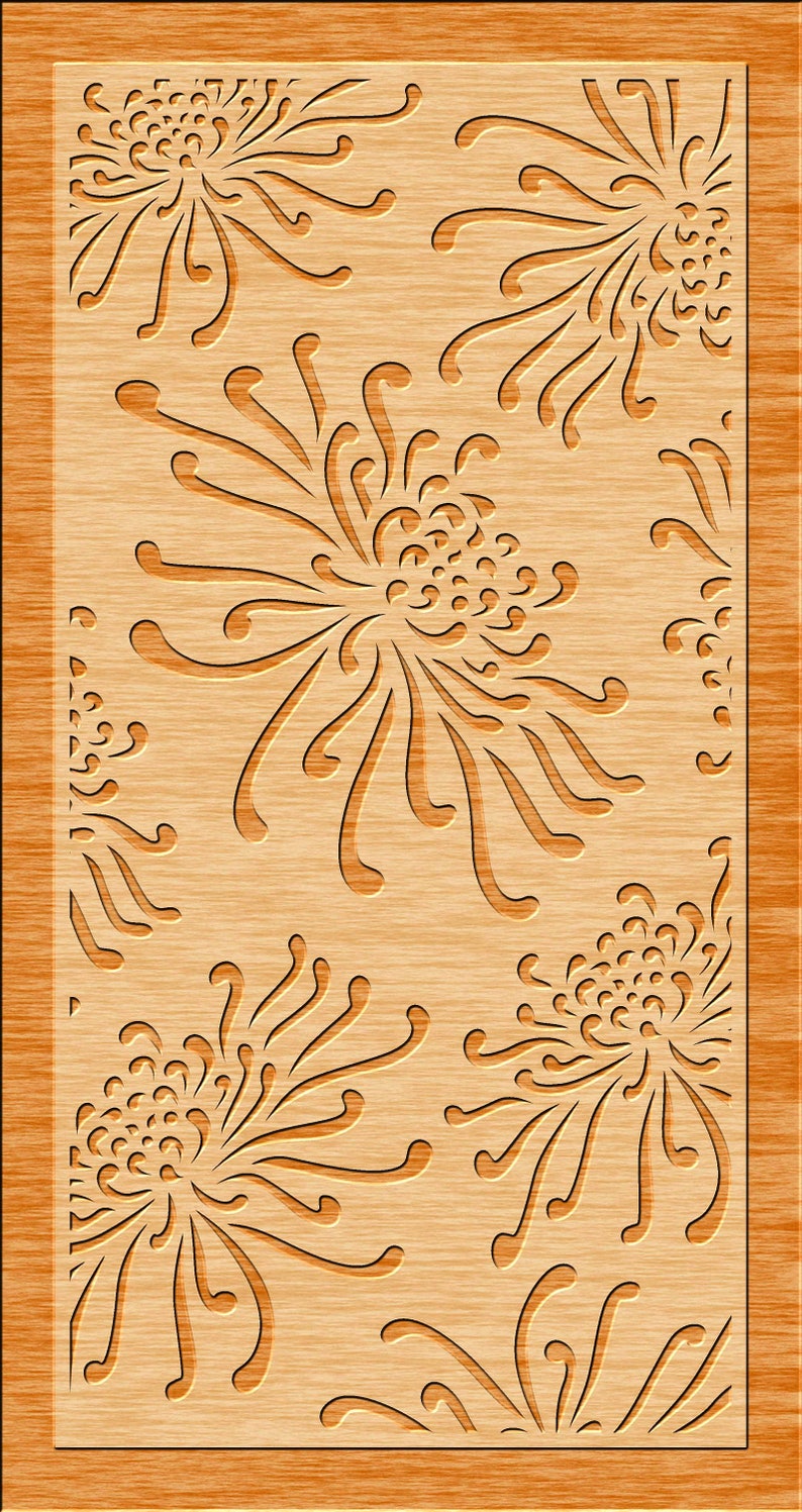 Flower Room Divider, Decorative Panel, Wall Hanging, Privacy Screen ...