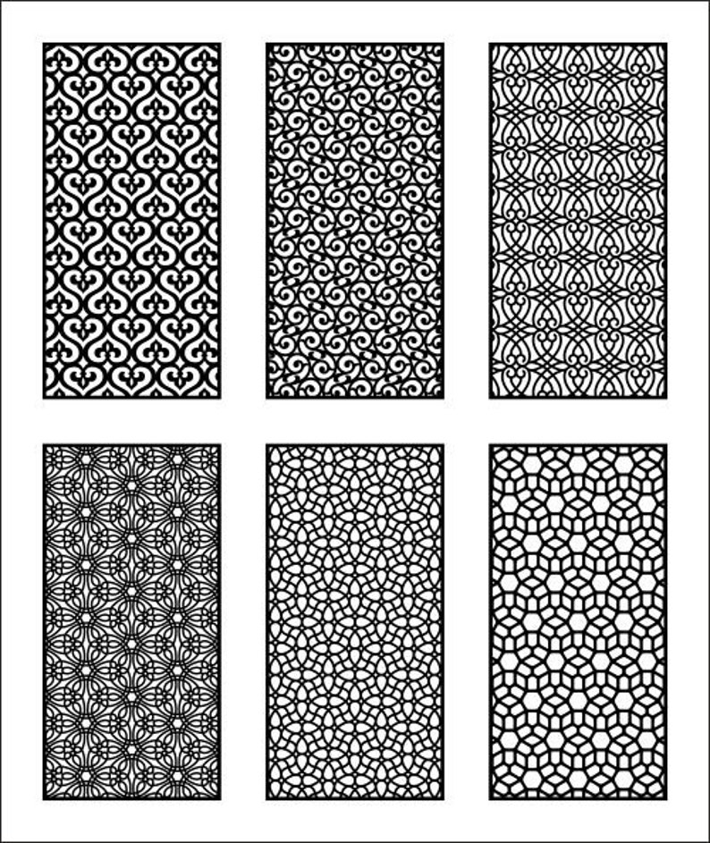 6 Arabic Room Divider Set 12 Privacy Screen Muslim - Etsy