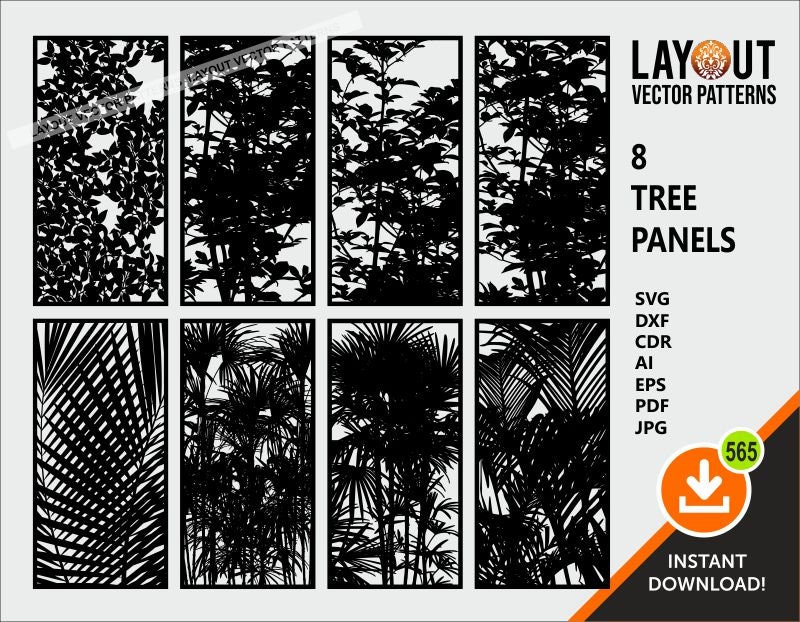 Leaf Room Divider Privacy Screen Tree Decorative Panel | Etsy