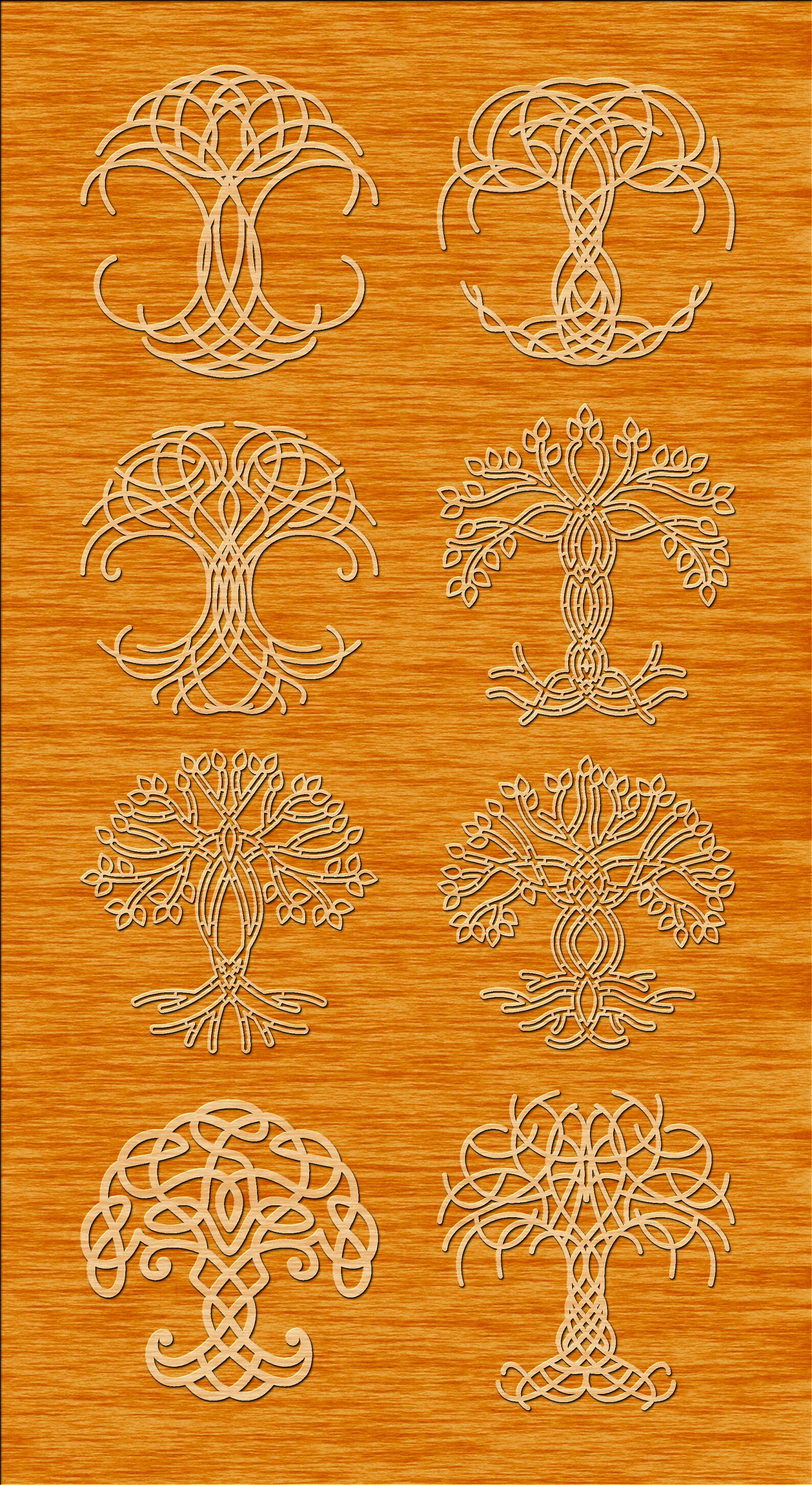33 Tree of Life Single Cutting Piece Designs, Celtic Wall Panel, Wall ...