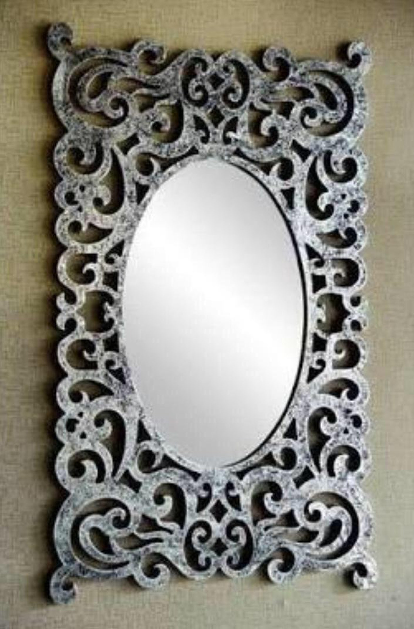 7 Mirror Frame, Set # 17 Photo Frame, Vintage Frames, Wall Hanging ...