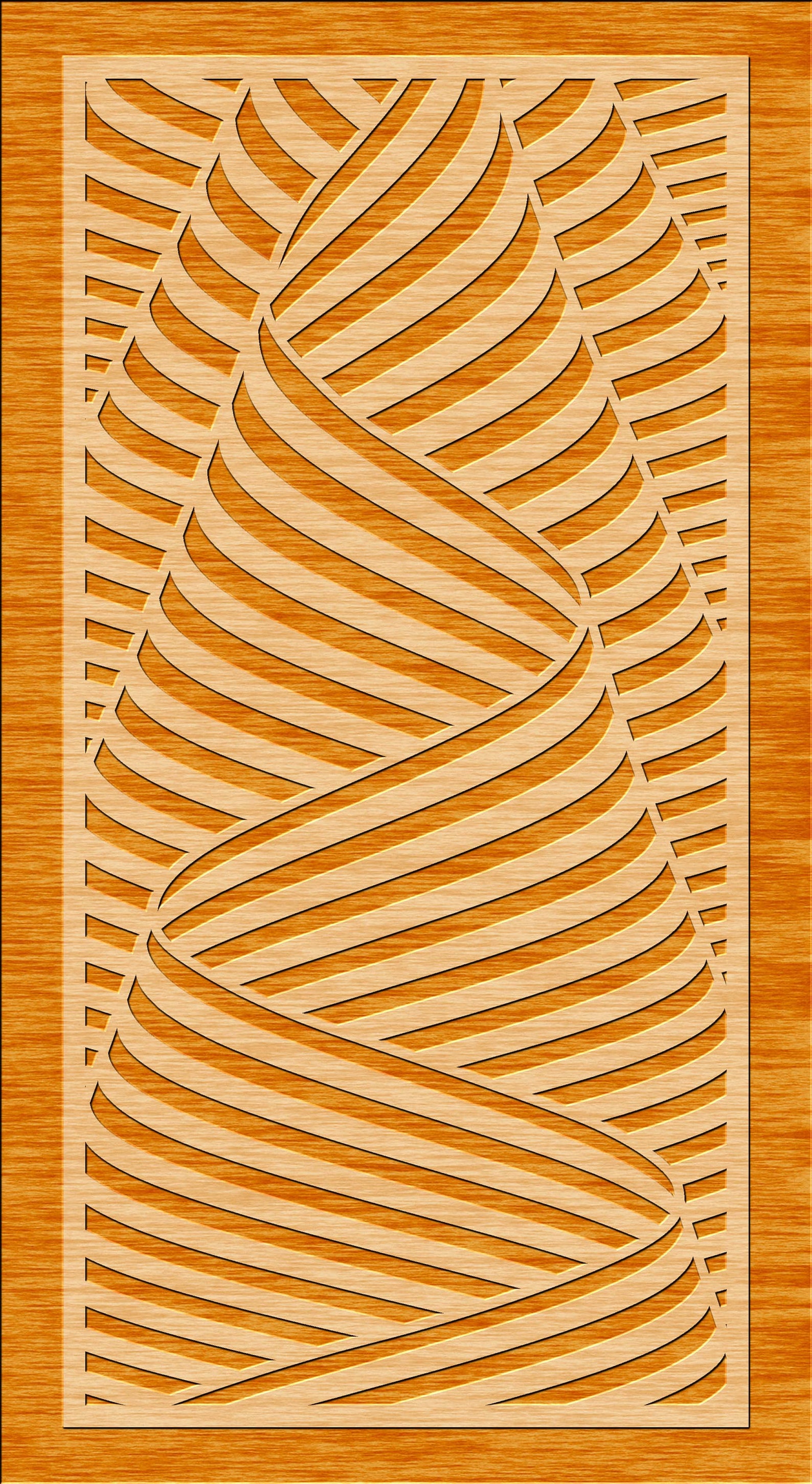 Optical Illusion Room Divider, Decorative Panel, Wall Hanging, Stencil ...