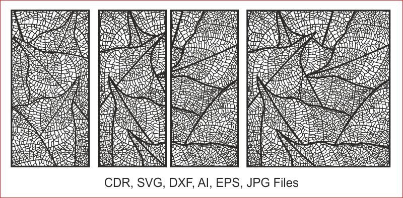 Leaf Texture Panel, Wall Panels, Room Decor, Privacy Screen, Laser, CNC ...