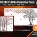 Tree Panels, Wall Panels, Room Decor, Tree Patterns, Laser, CNC, Plasma ...